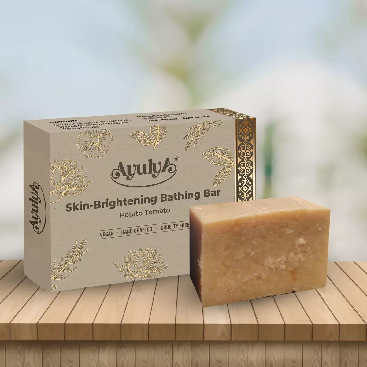 Skin Brightening Bathing Bar | Herbal Glow Soap